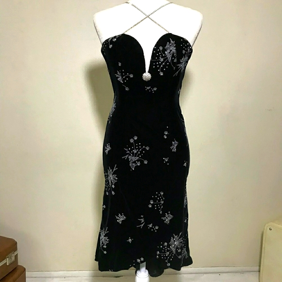 Karen Okada | Dresses | Vtg Black Evening Dress By Climax For David ...